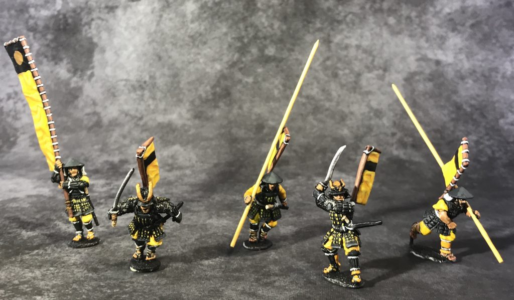 Painted Samurai and Ashigaru Miniatures - Bay Area Miniatures