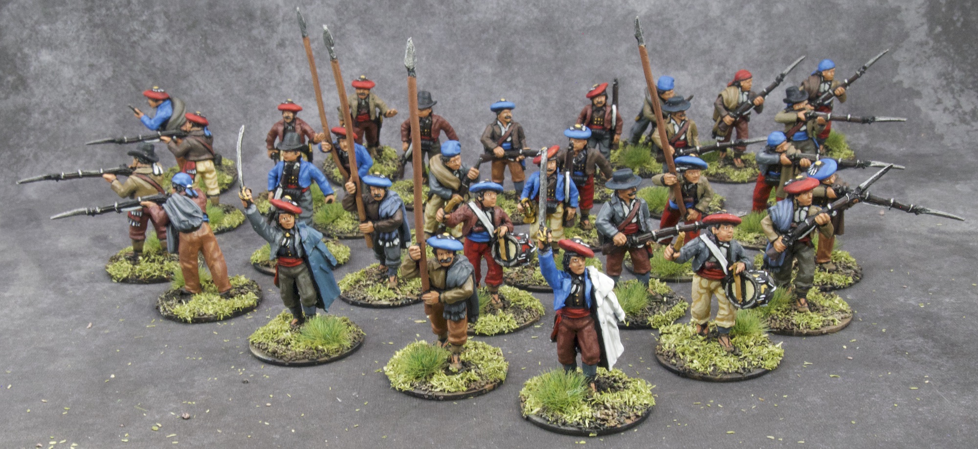 Painted Carlist War Volunteers Miniatures - Bay Area Miniatures